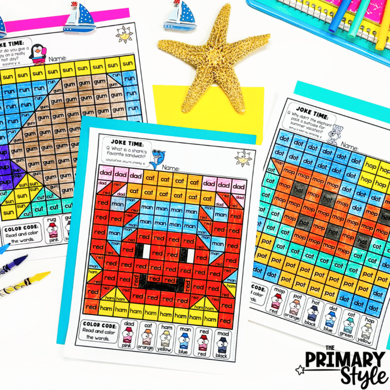 5 Reasons to Use Color by Code in the Primary Classroom - The Primary Style
