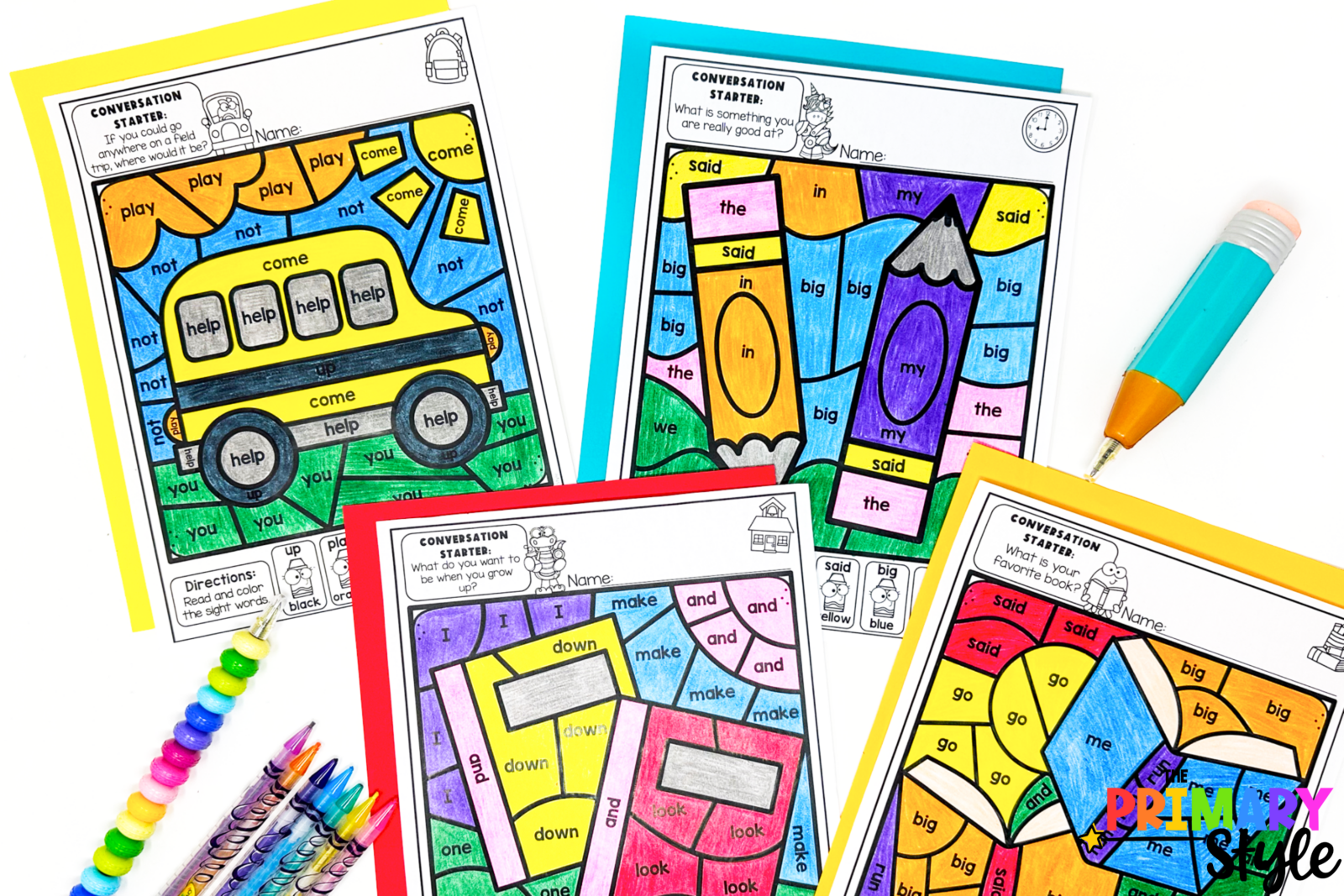 5 Reasons to Use Color by Code in the Primary Classroom - The Primary Style