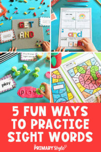 5 Fun Ways to Practice Sight Words - The Primary Style