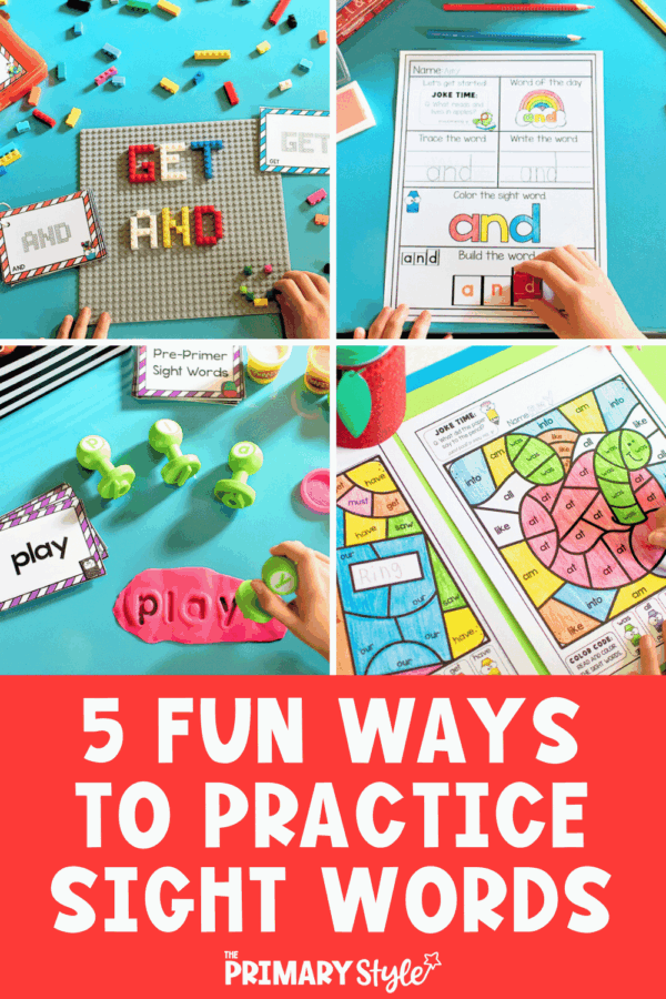 5 Fun Ways to Practice Sight Words - The Primary Style