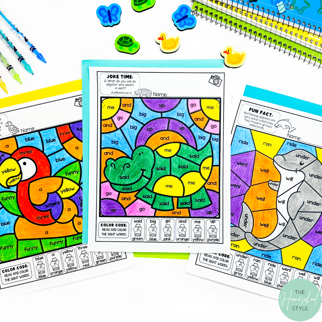 3 Benefits of Using Color by Code in Literacy Centers - The Primary Style