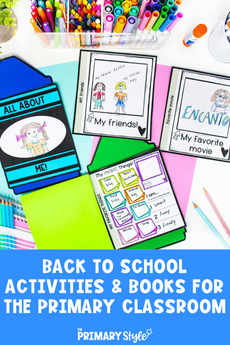 Back to School Activities and Books for the Primary Classroom - The ...