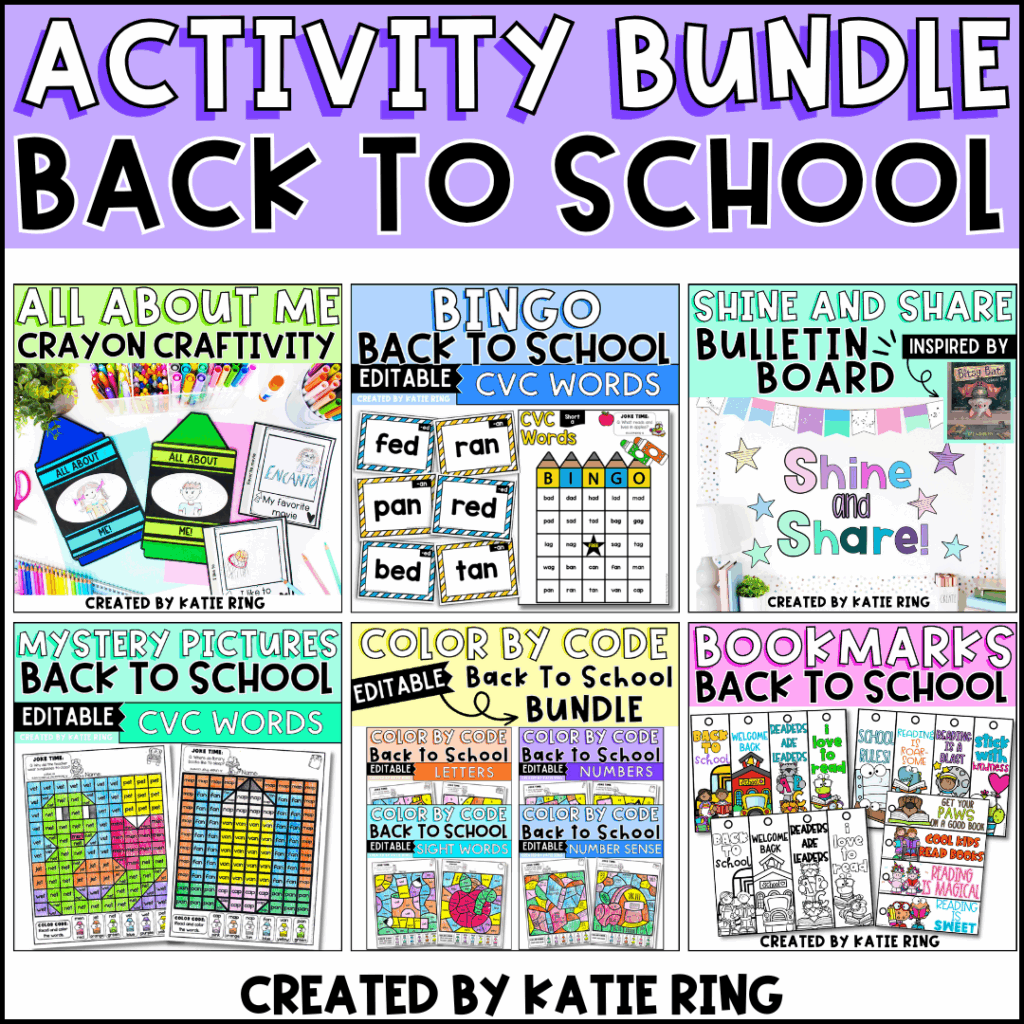 Fun and Easy First Week of School Activities for the Primary Classroom ...